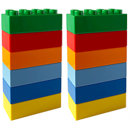 2 sets of Six Bricks